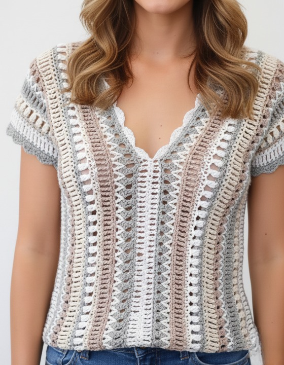 Crochet Pattern – LUNA Crochet Top – crochet by lara